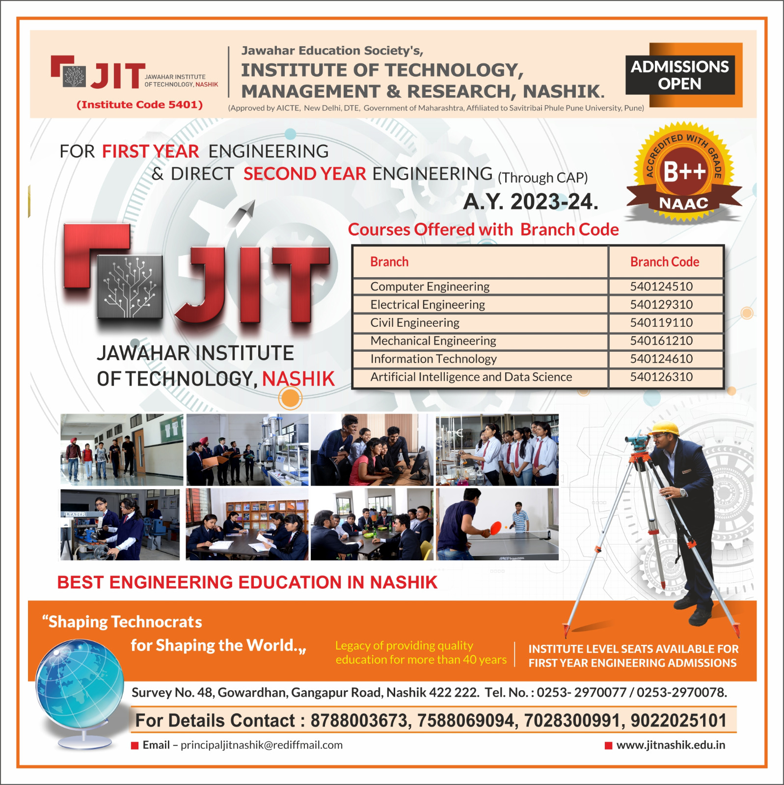 Welcome To JIT The Best Engineering College in Nashik